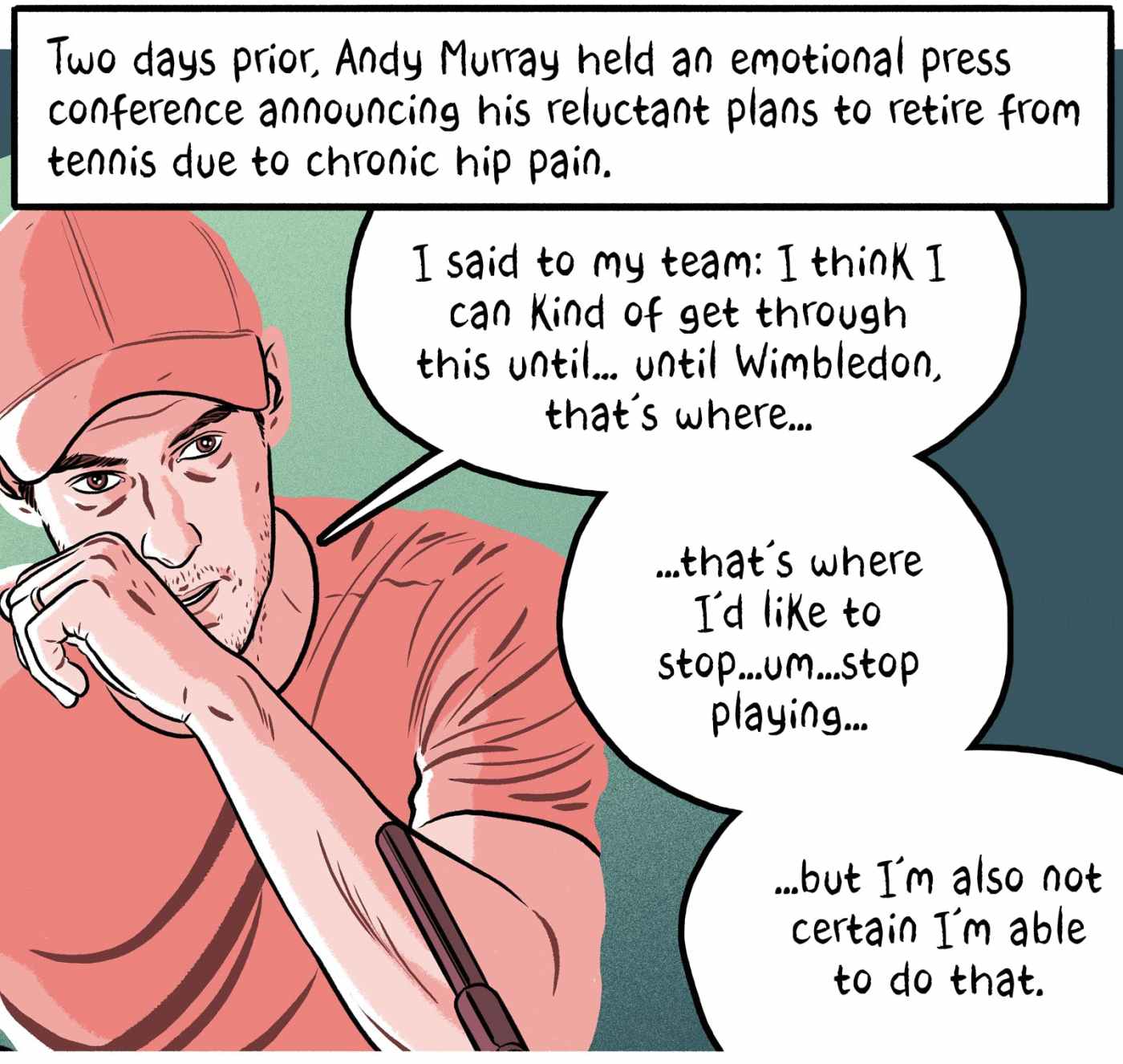 Andy Murray Says Goodbye…For Now | The Nib