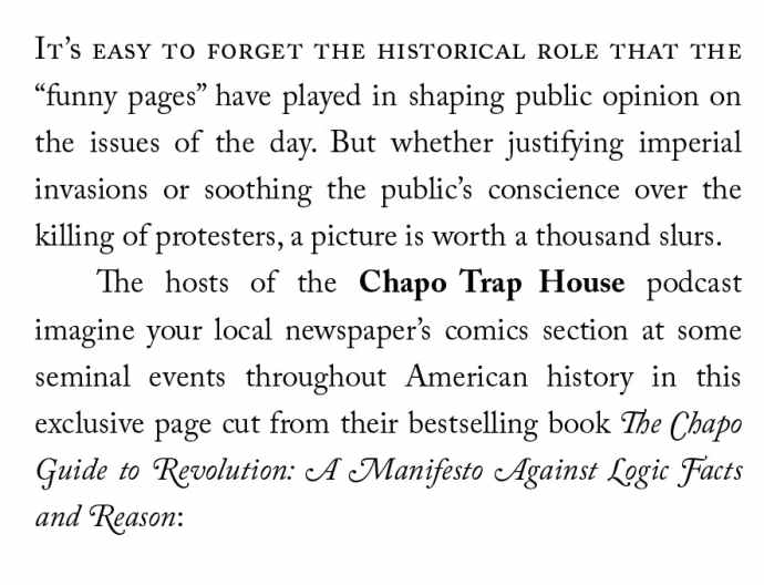 Chapo Trap House Presents: The Funny Pages | The Nib