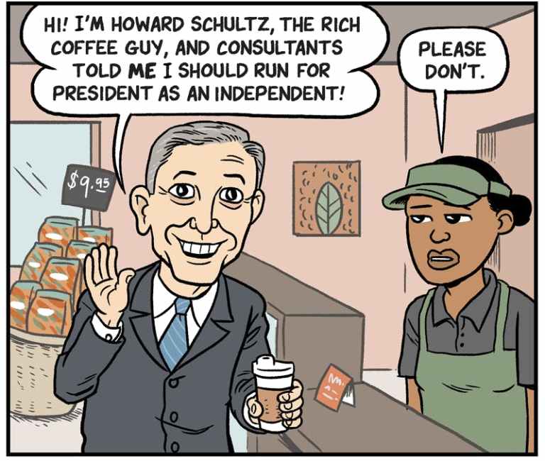 Mr. Schultz Goes to Washington | The Nib