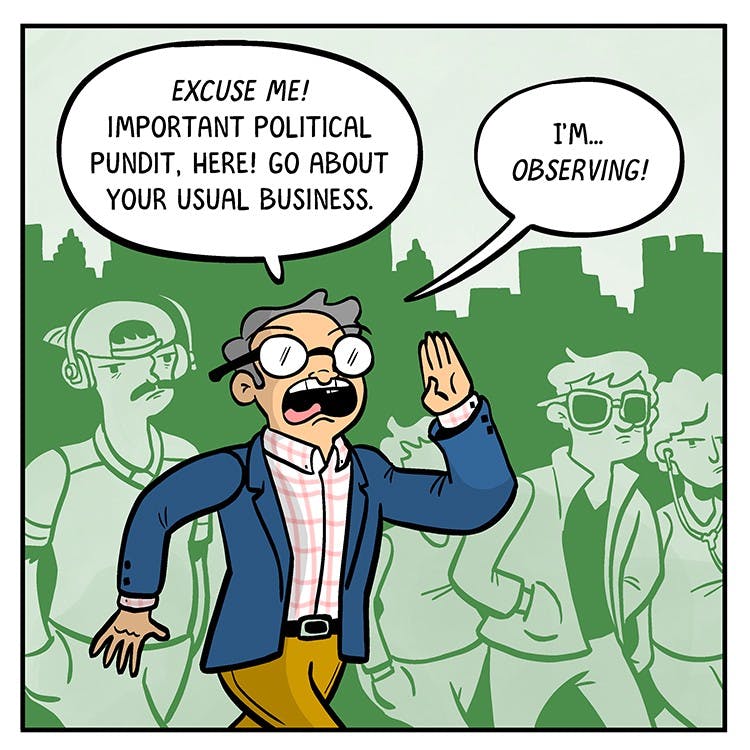 Very Important Pundit Man | The Nib